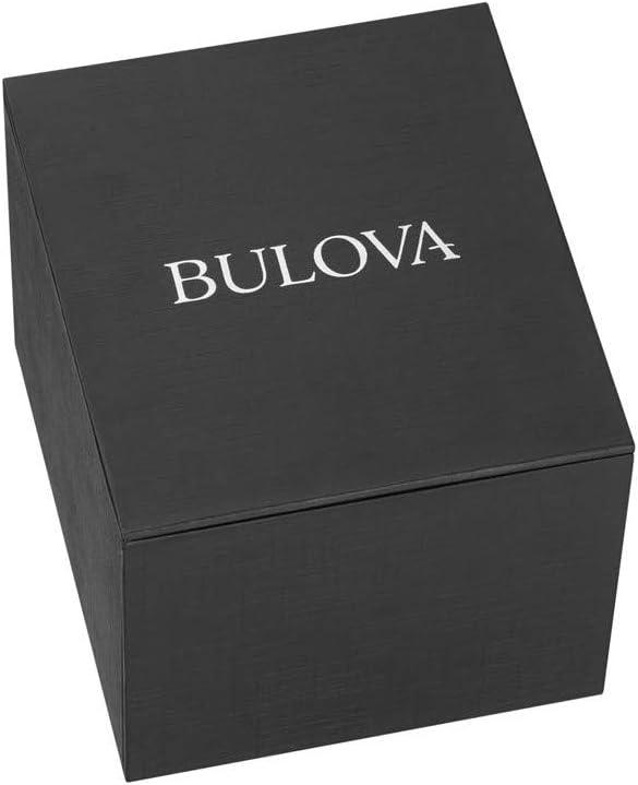Bulova Men’s Precisionist 3-Hand Calendar Stainless Steel with Black ...