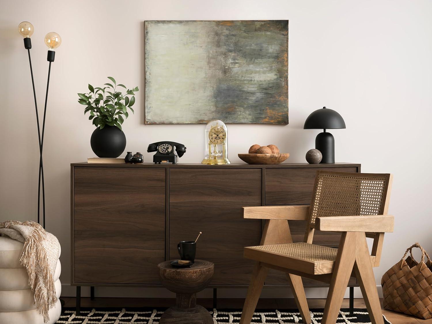 Bulova Tristan I Desk and Table Clock | Model B8818 | Polished Brass ...